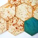 HEXAGON TILES - RUSTY - Etsy