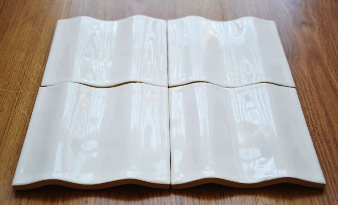 TILES - WHITE WAVE - Etsy