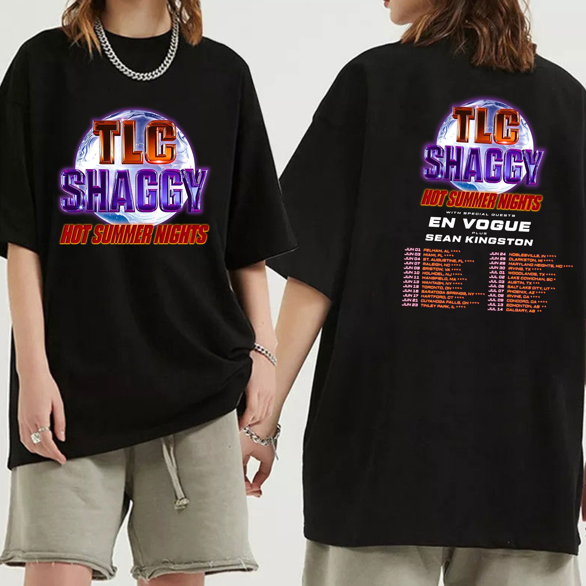 TLC And Shaggy Hot Summer Night Tour 2023 Rt Designed & Sold By Bryan Ward