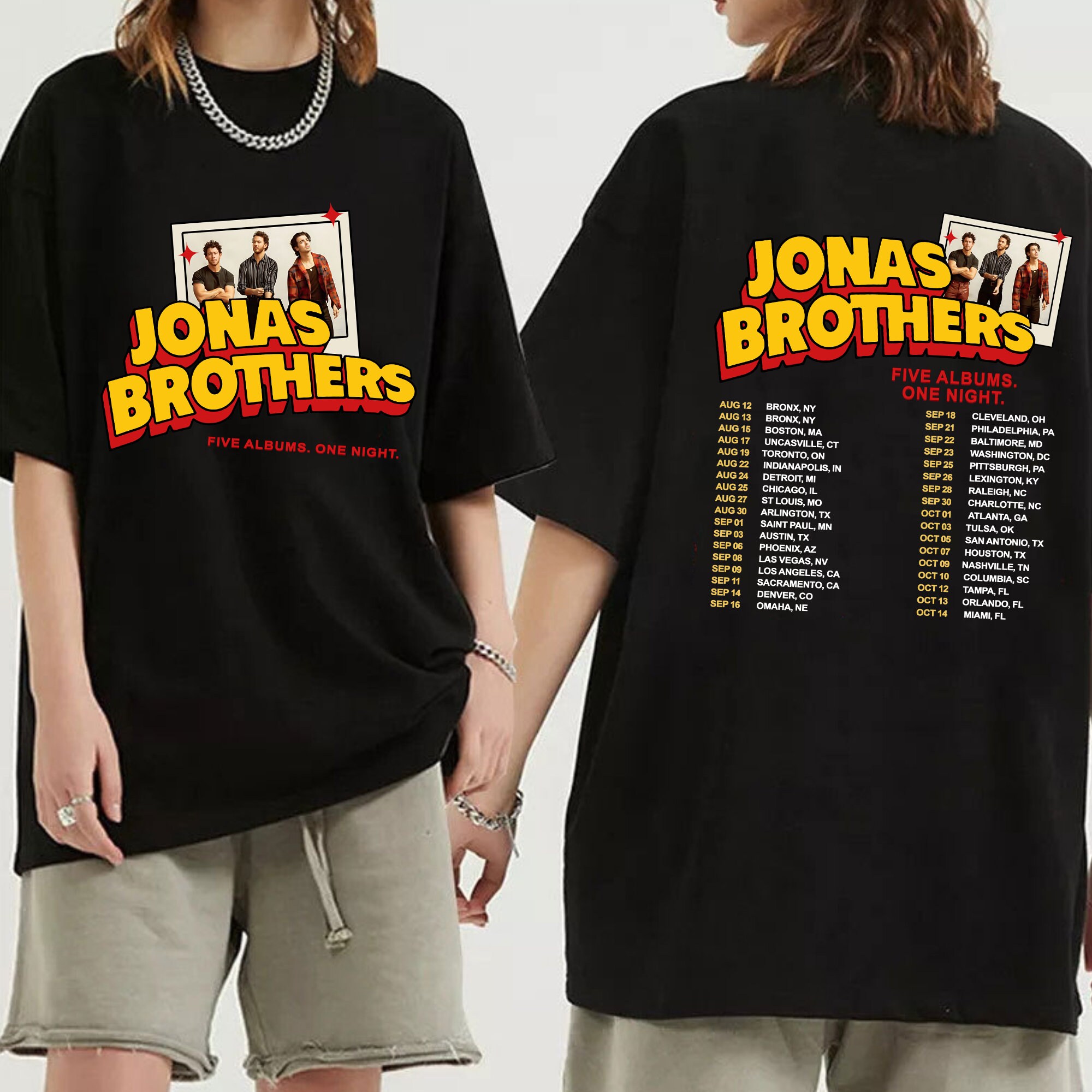 Jonas Brothers Five Albums One Night The Tour 2023 Designed And Sold By