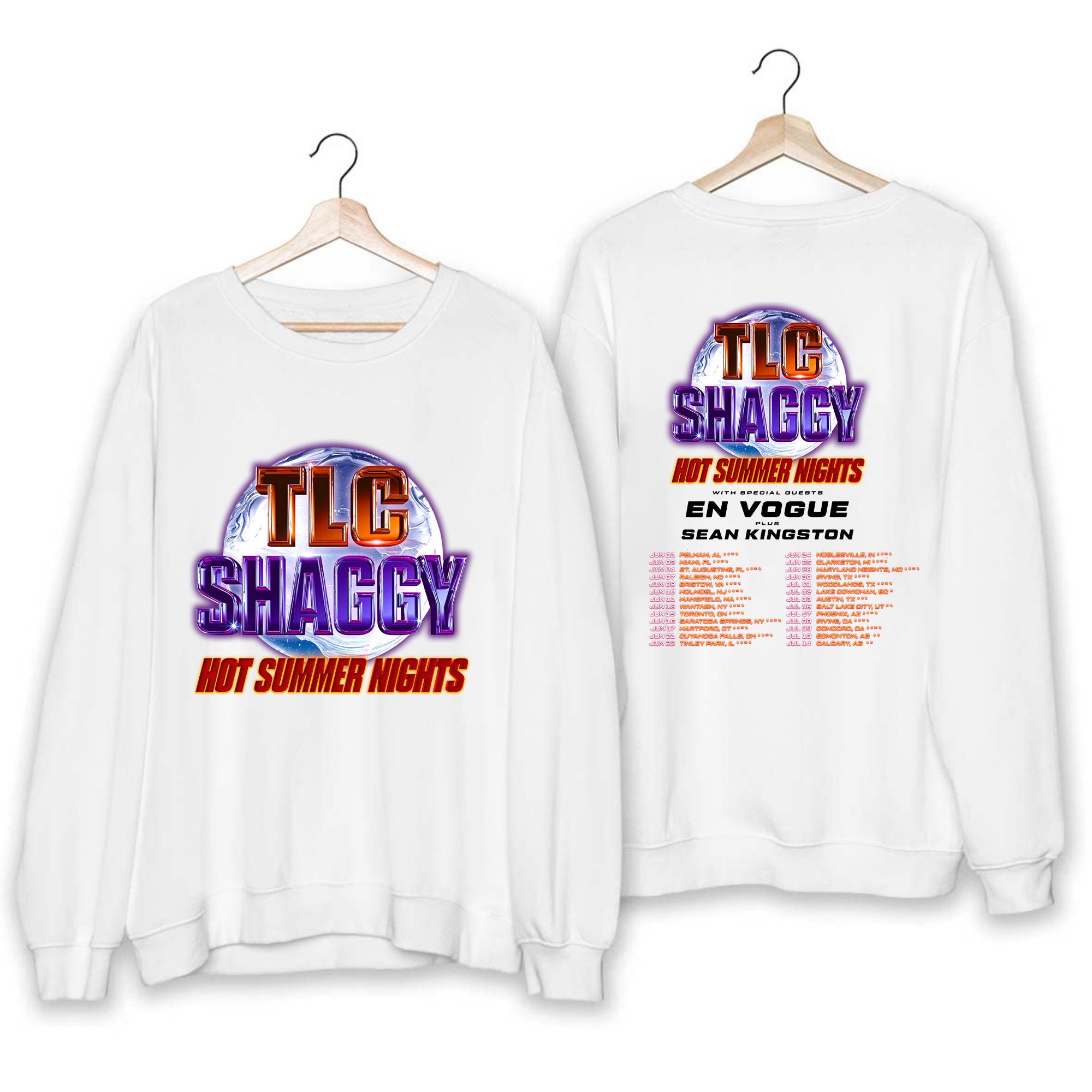 TLC And Shaggy Hot Summer Night Tour 2023 Rt Designed & Sold By Bryan Ward