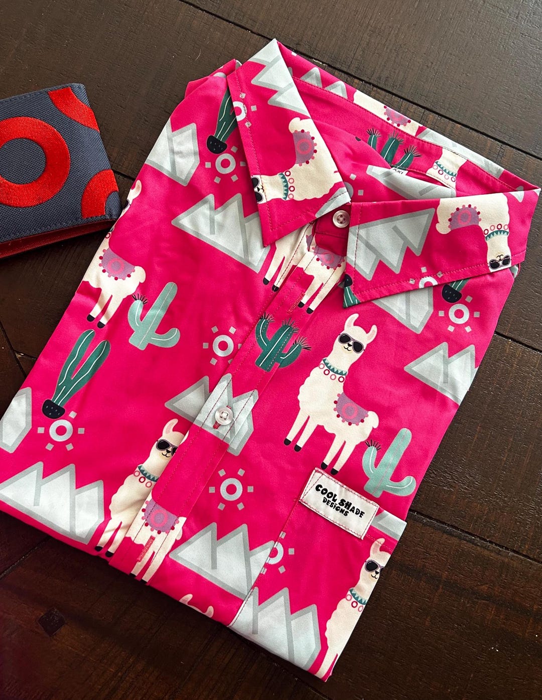 Phish Llama and Cactus Bright Colored Lightweight Button Down Shirt - Etsy