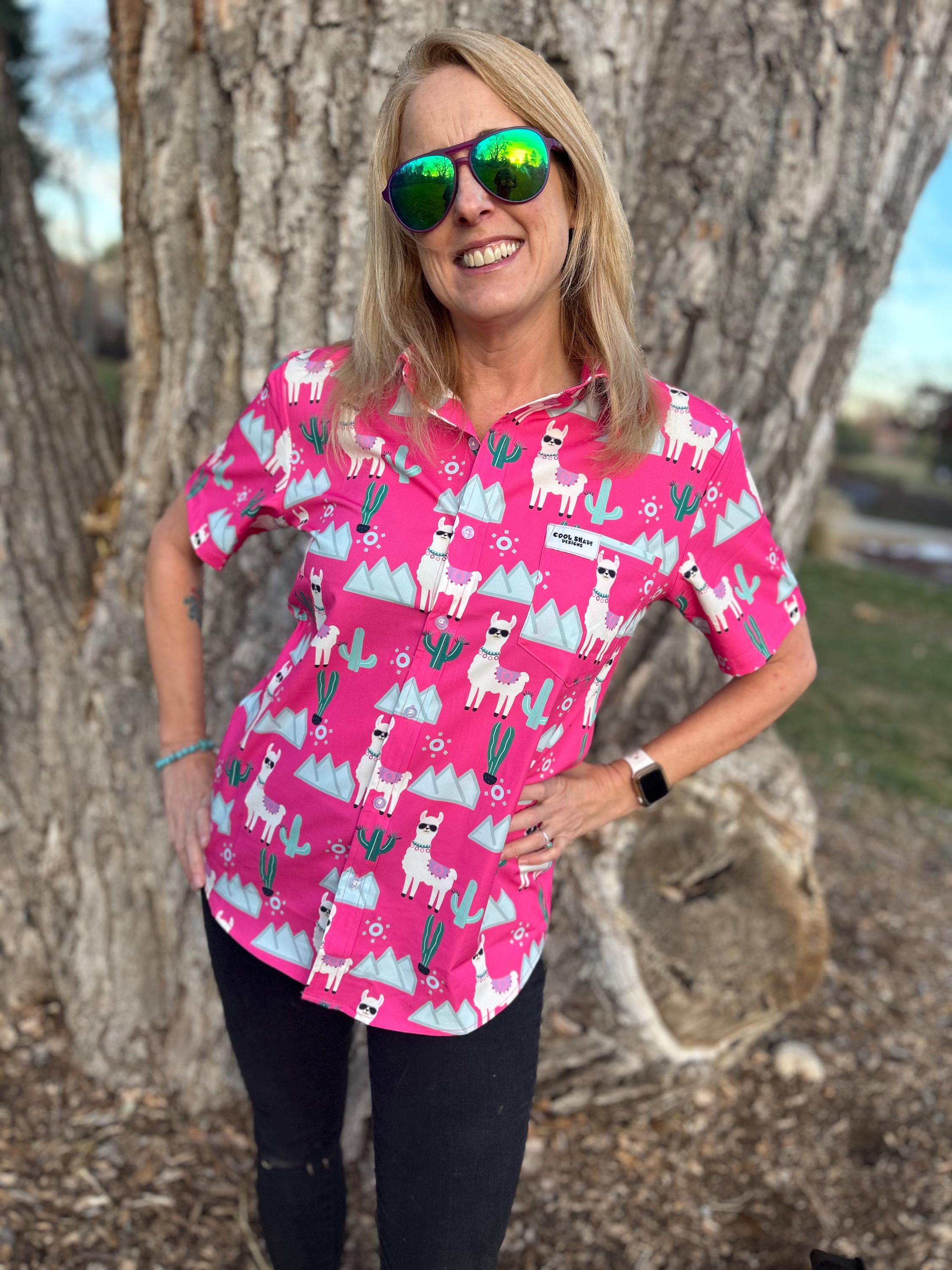Phish Llama and Cactus Bright Colored Lightweight Button Down Shirt - Etsy