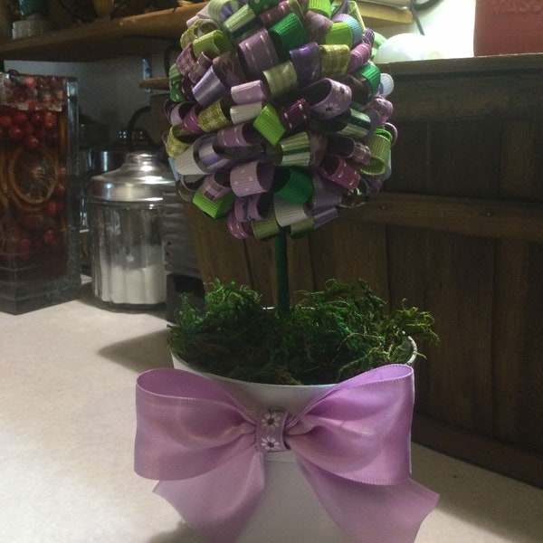 Ribbon Topiary - Etsy