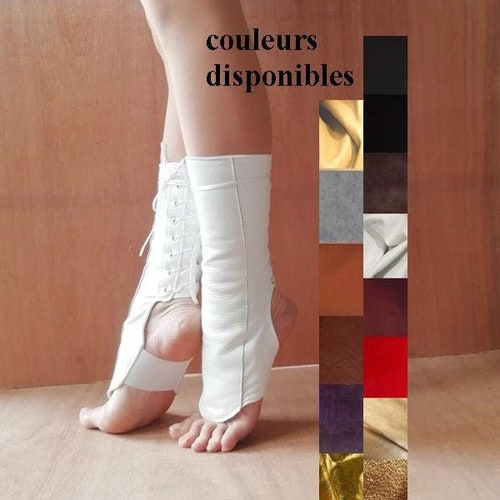 Guetre All in Leather ON MEASURES for Cirque Boots of the | Etsy