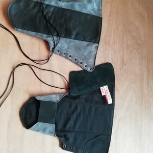 Guetre Leather and Fabrics, Color of Your Choice, ON MEASURES for ...