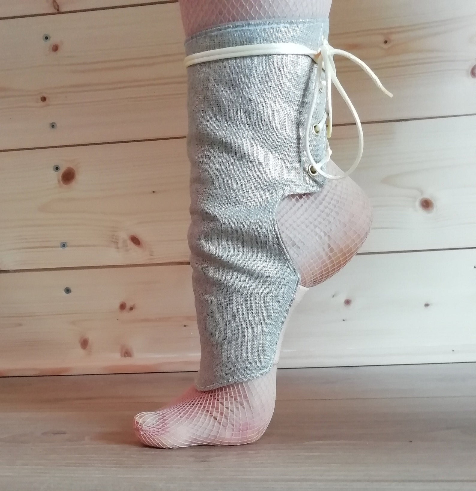 Guetre in Tissues, Color GOLD, for Cirque ON MEASURES( Boots of the ...
