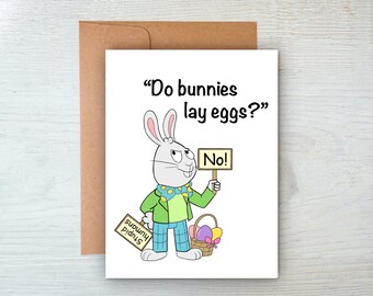 Rude Easter Card | Etsy