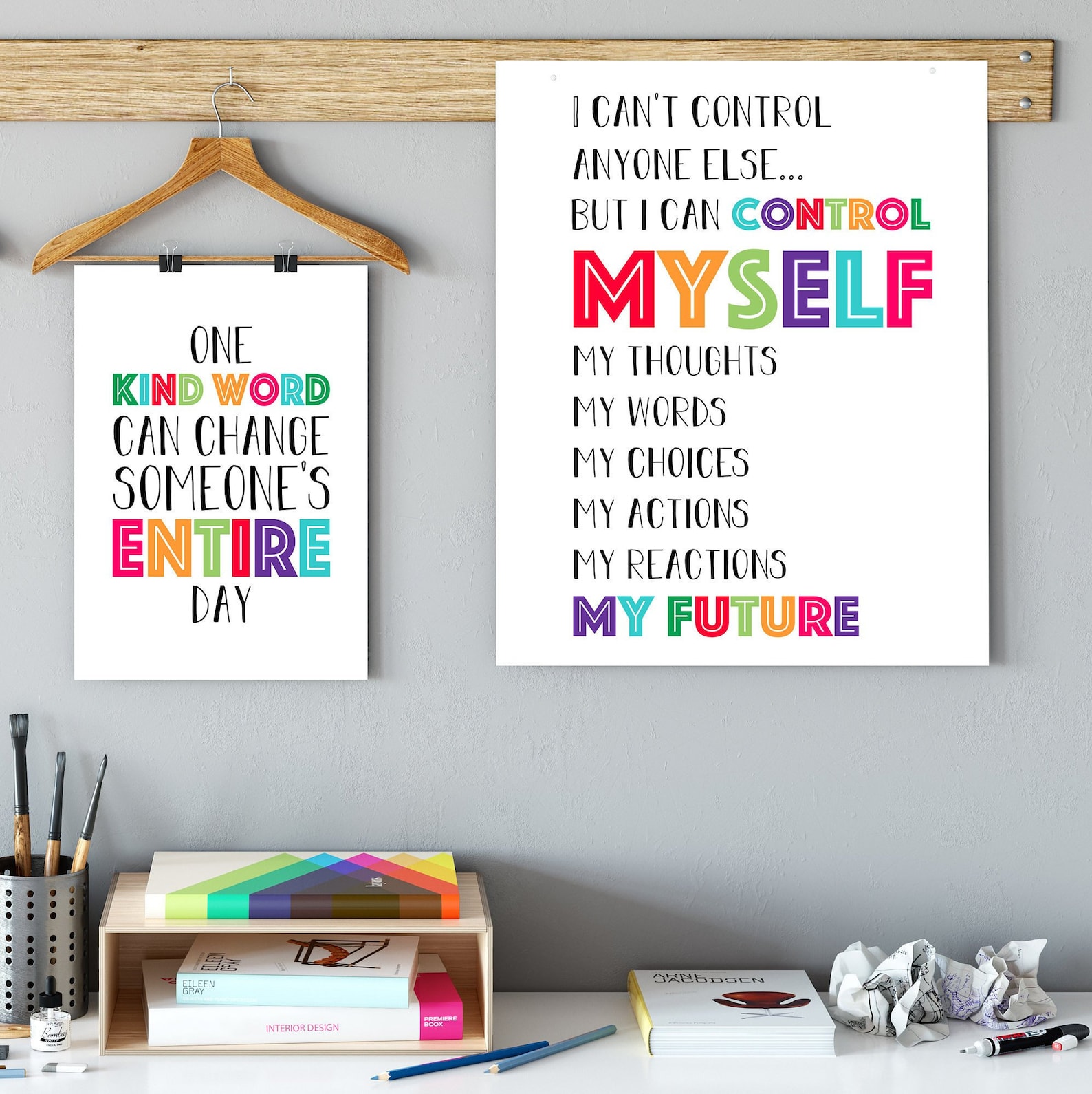 Teacher Poster Bundle Motivational Inspiration Classroom Decor Student ...
