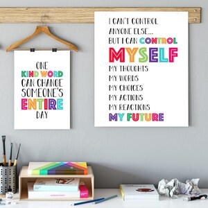Teacher Poster Bundle Motivational Inspiration Classroom Decor Student ...