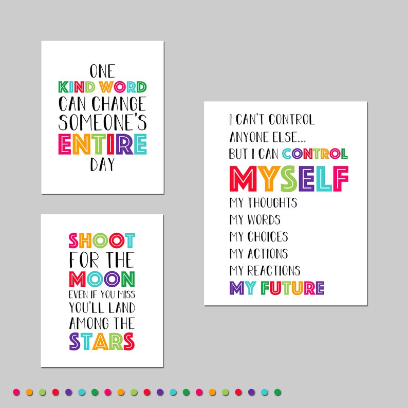 Teacher Poster Bundle Motivational Inspiration Classroom Decor - Etsy