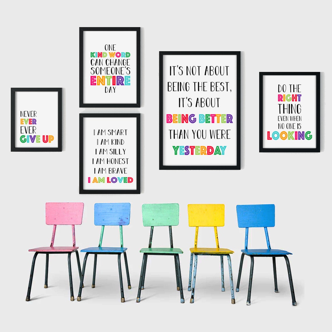 Teacher Poster Bundle Motivational Inspiration Classroom Decor - Etsy