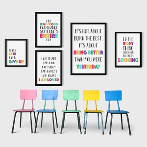 Teacher Poster Bundle Motivational Inspiration Classroom Decor Student ...