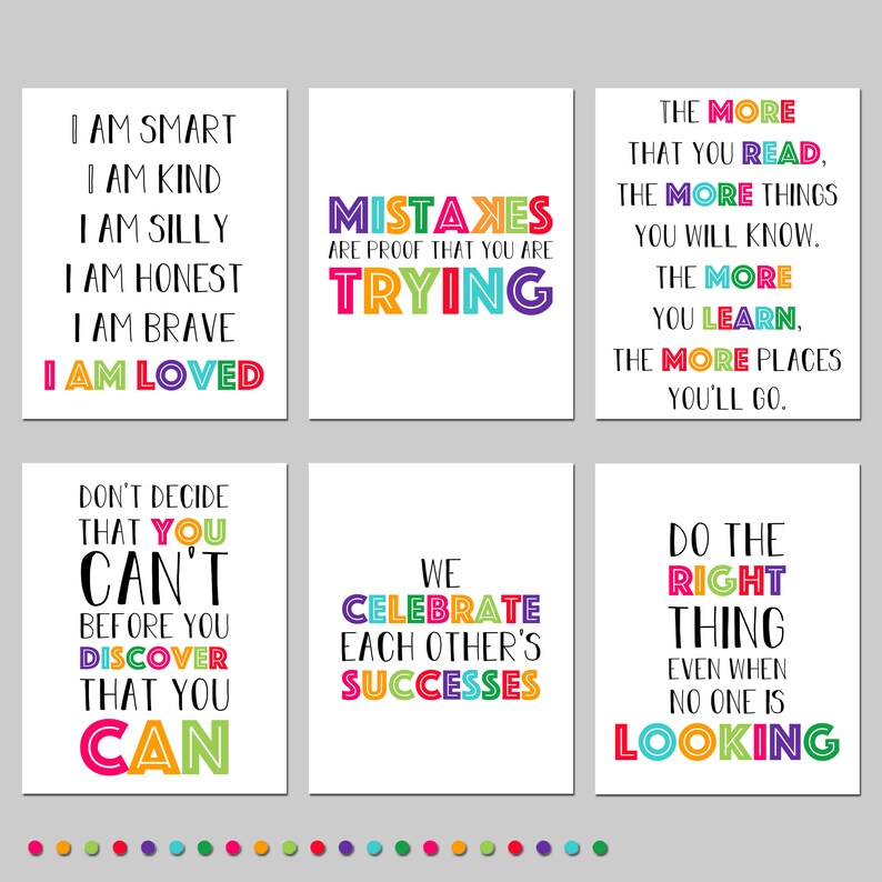 Teacher Poster Bundle Motivational Inspiration Classroom Decor - Etsy