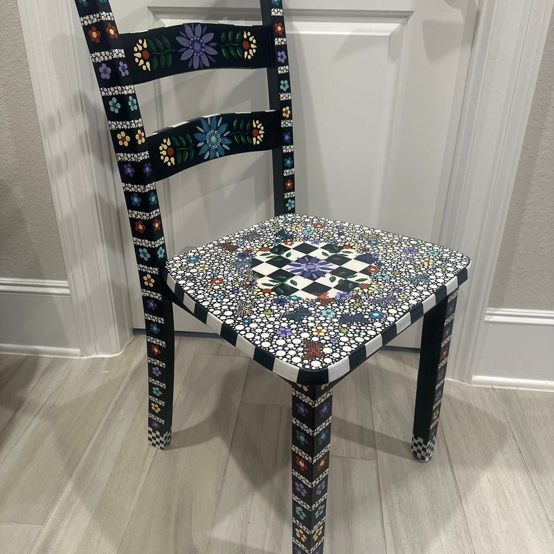 Hand Painted Chairs - Etsy