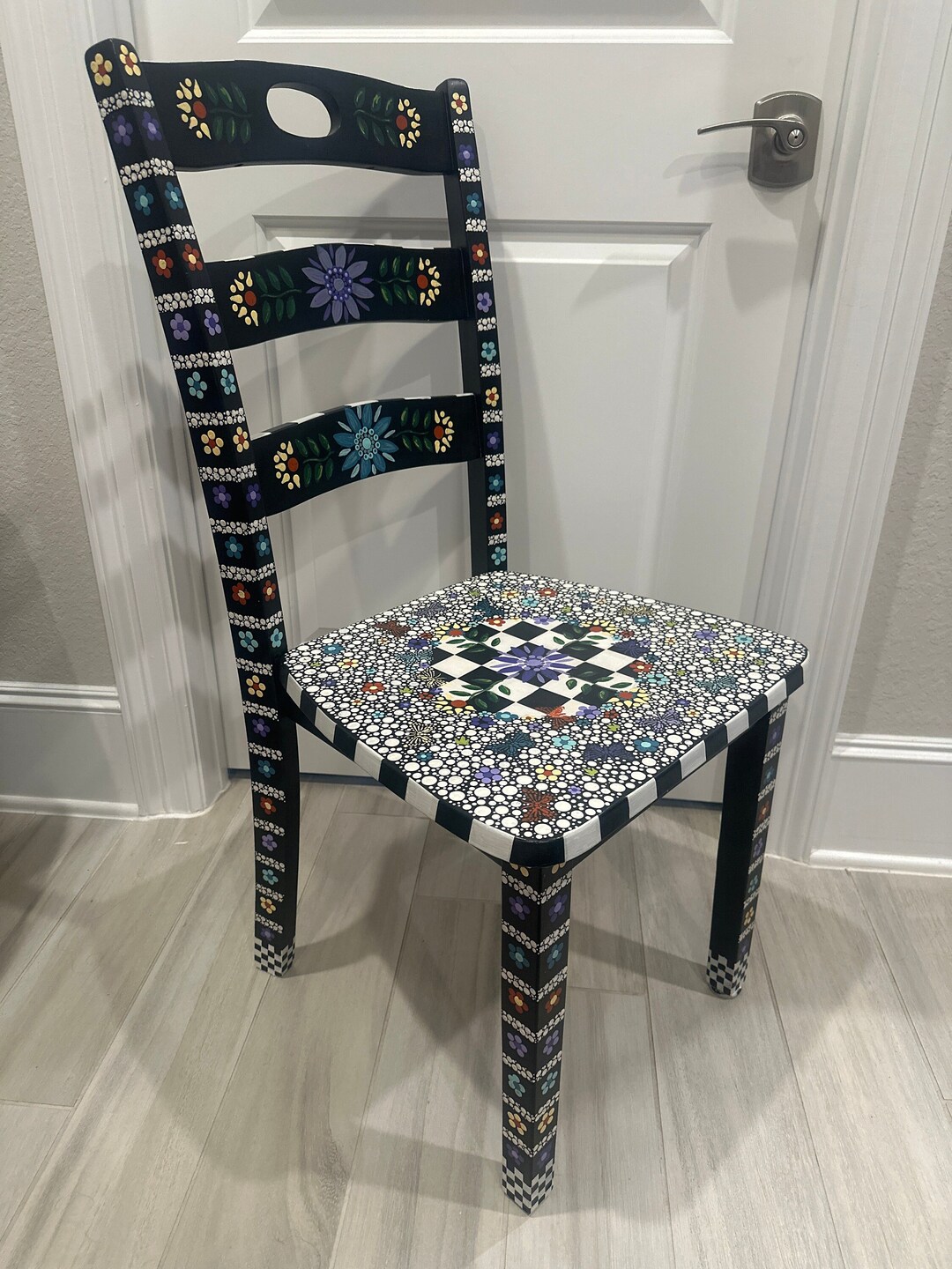 Hand Painted Chair - Etsy