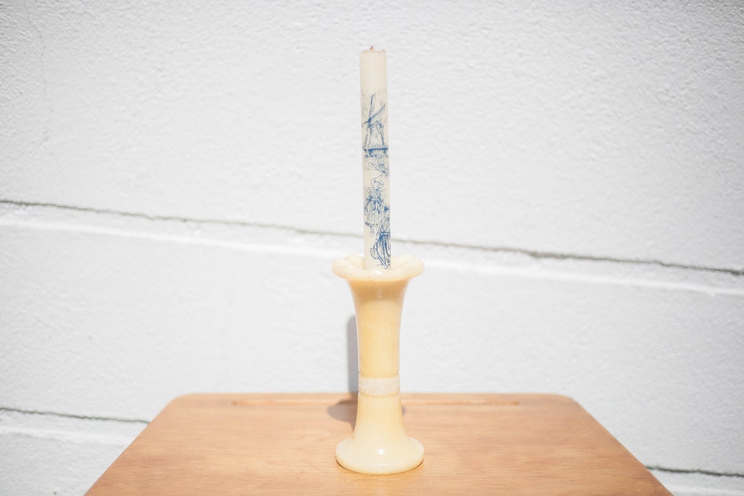 Vintage Alabaster Candle Holder, Alabaster Candle Holder, Candle Holder ...