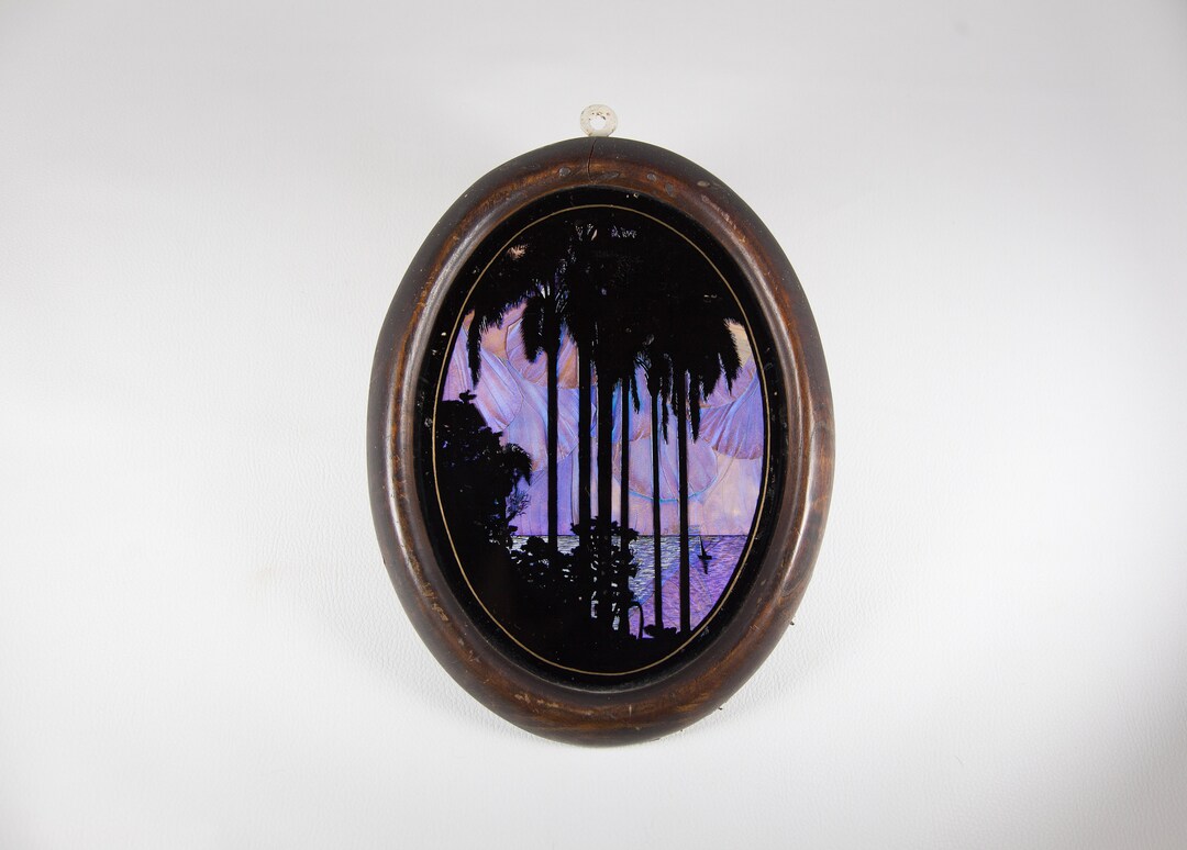 Morphos Butterfly Wing Frame Oval Wall Frame Island Motif - Etsy