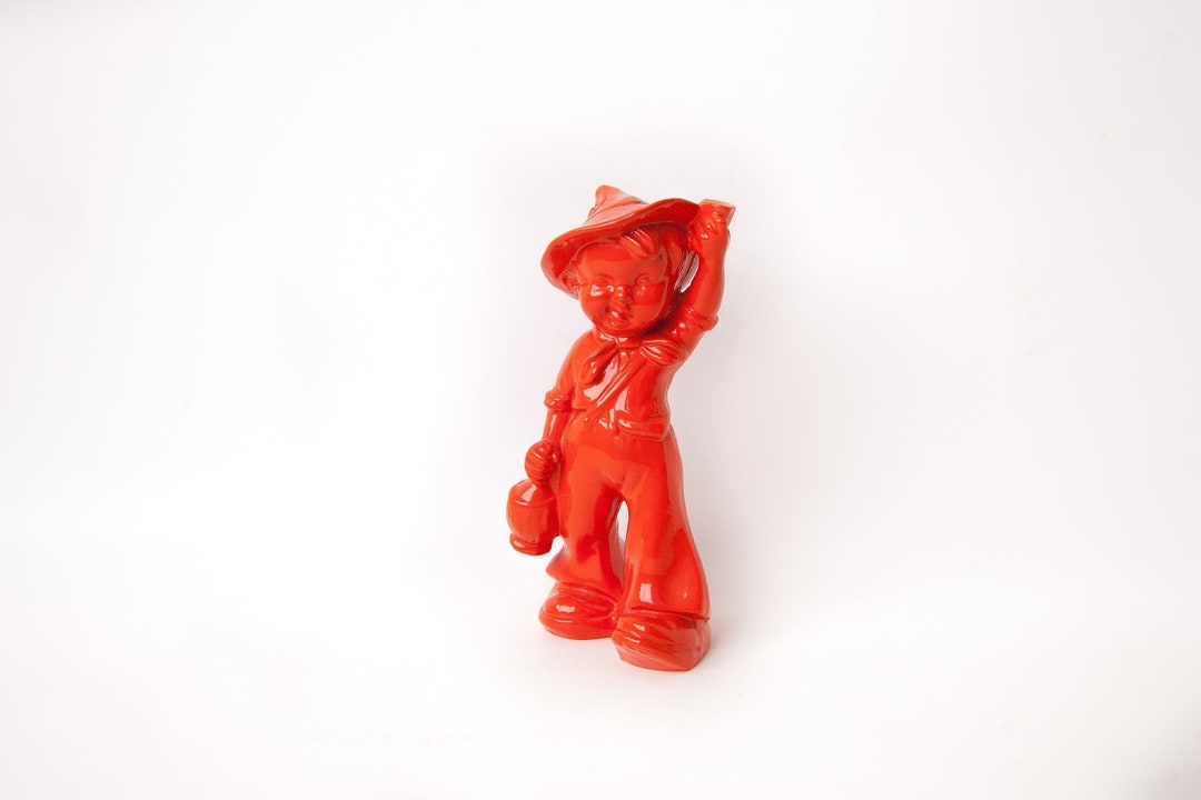 Orange Character Statue, Made in Italy, Numbered, Interior Decoration ...
