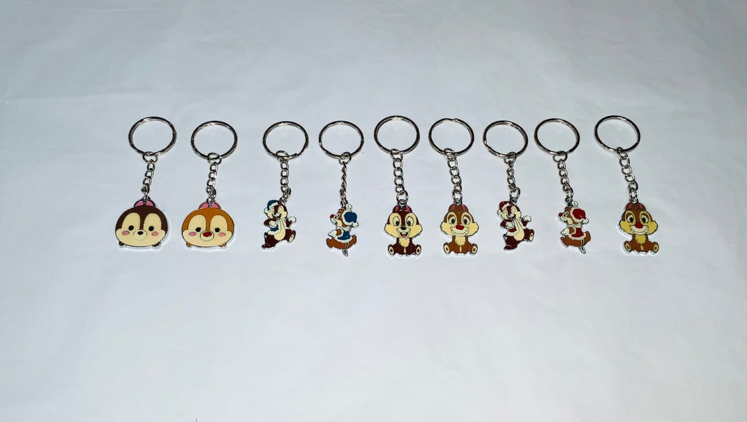 CHIPMUNK Inspired Keyrings Keychains Handbag Charm - Etsy