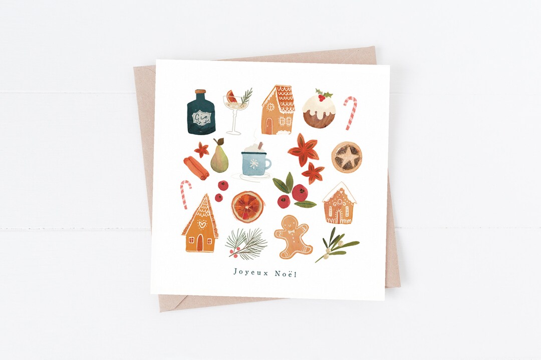 Cozy Christmas Illustrated Food Christmas Card Christmas Cooking ...