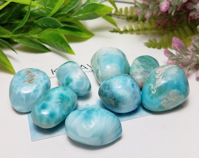 1/4 LB A+ TUMBLED LARIMAR , Crystals, Bulk Crystals, Larimar, Larimar ...