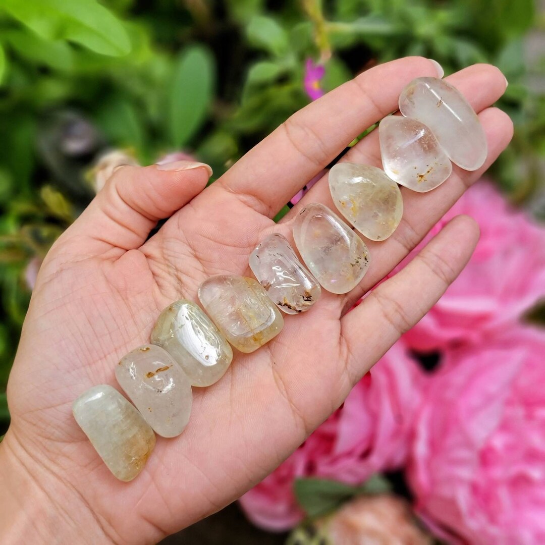 Blue Topaz Tumbled Stone, Clear Crystals, Blue Healing Crystals ...