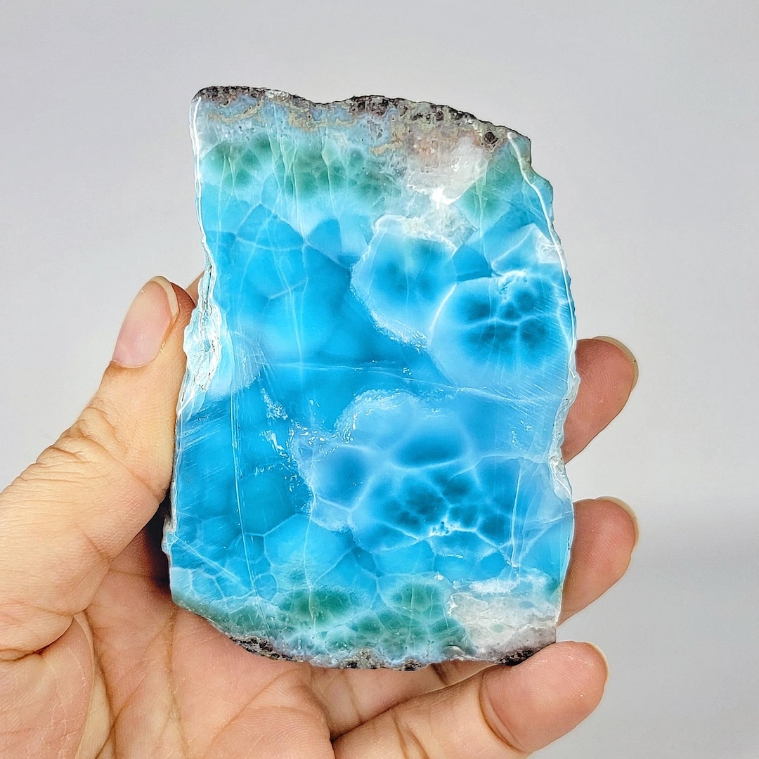 175g Larimar Stone, Natural Gem Sent Direct From Mine, Larimar Rock ...