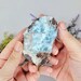 229g AAA Semi Polished Larimar Stone, Blue Gemstone From Dominican ...