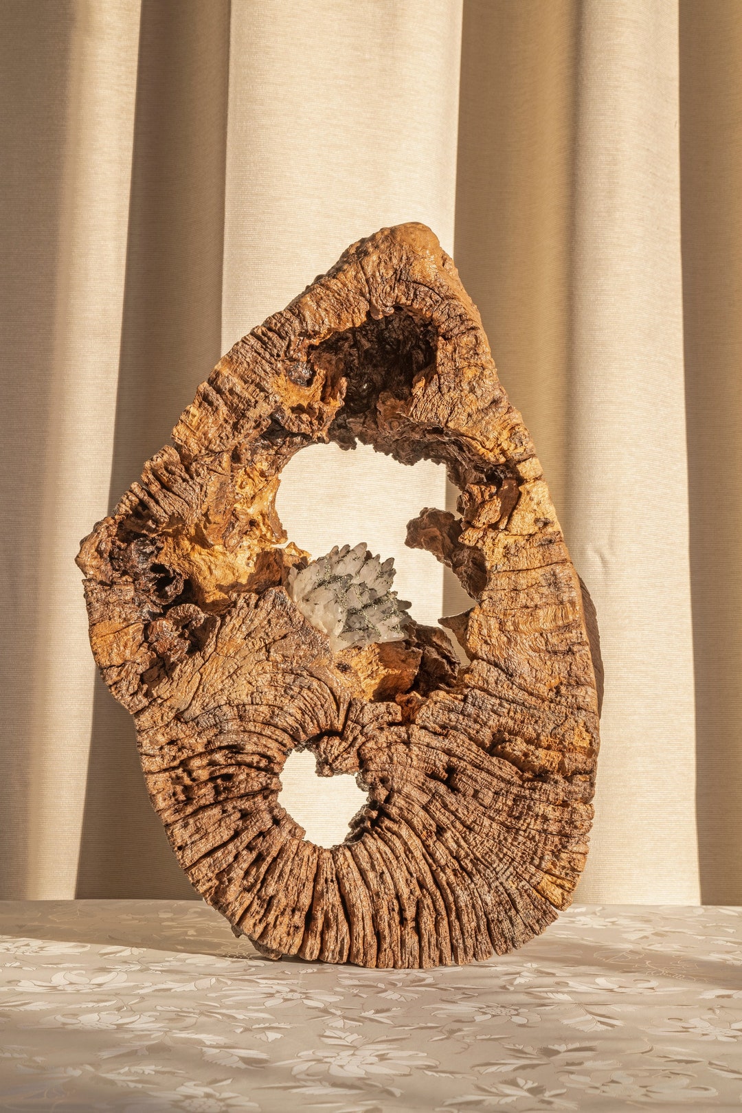 Treasures Do Not Rot - Oak Sculpture With the Mineral - Etsy