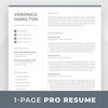 Ivory Minimalist Resume Template - Etsy