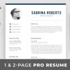 Professional Resume Template Compact 1 Page Resume Template Modern One ...