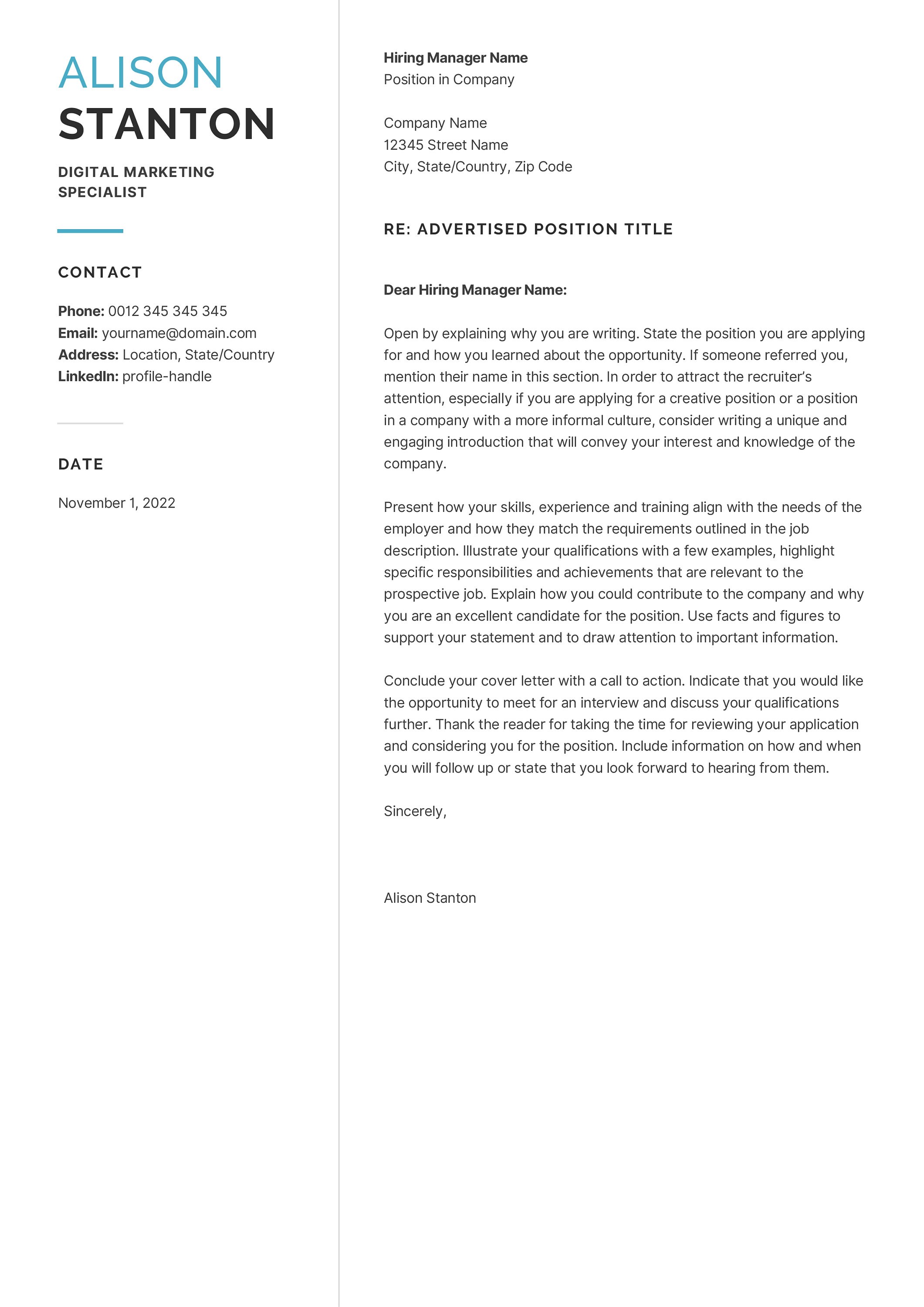 Professional 1, 2 Page Resume Template With Cover Letter and References ...