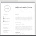 Modern Resume Template, CV Design With Initials, Creative Resume for ...