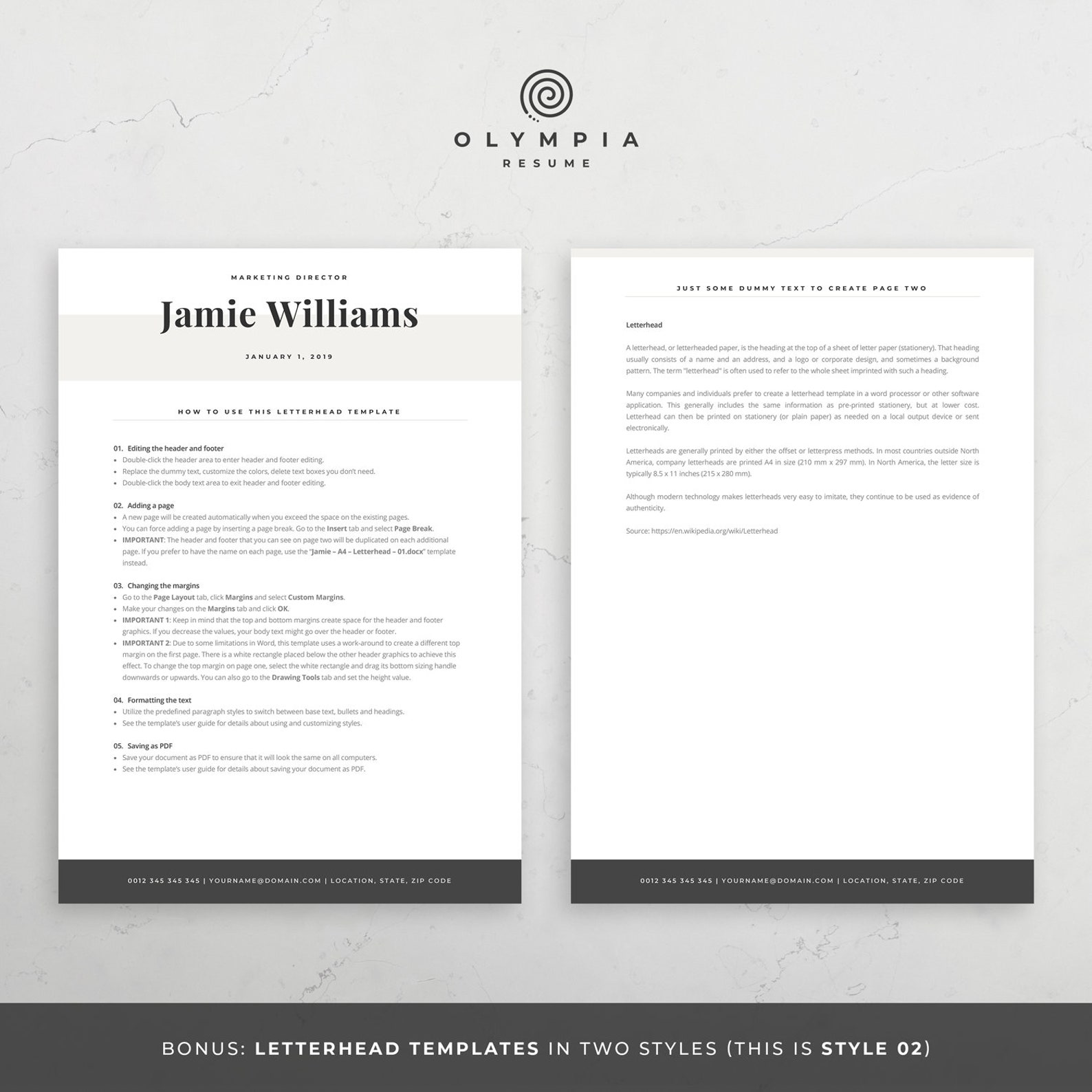 Creative Resume Template With Photo | Elegant Design | Modern Photo CV ...