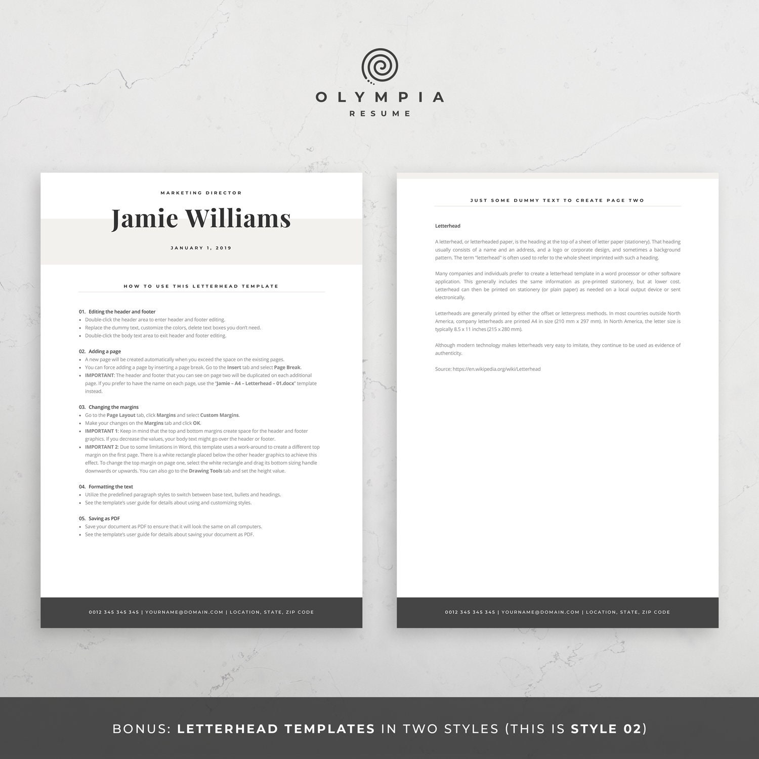 Creative Resume Template With Photo | Elegant Design | Modern Photo CV ...