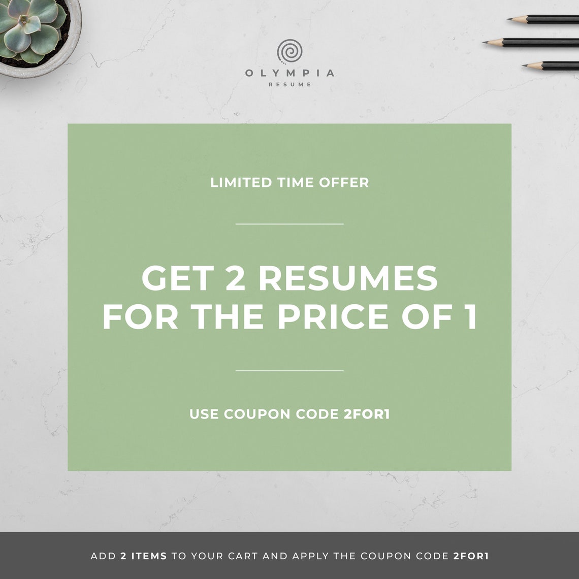 Professional Resume Template for Word, Modern CV Design, Simple 1 & 2 ...