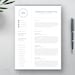 Resume Template With Monogram | 1 & 2 Page Resume | Modern Design ...