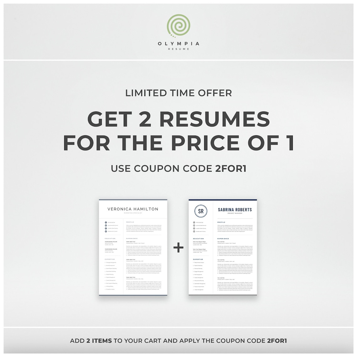 Professional Resume Template | Compact 1 Page Resume Template | Modern ...
