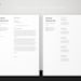 Professional 1 Page Resume Template, Modern One Page CV, Word & Mac ...