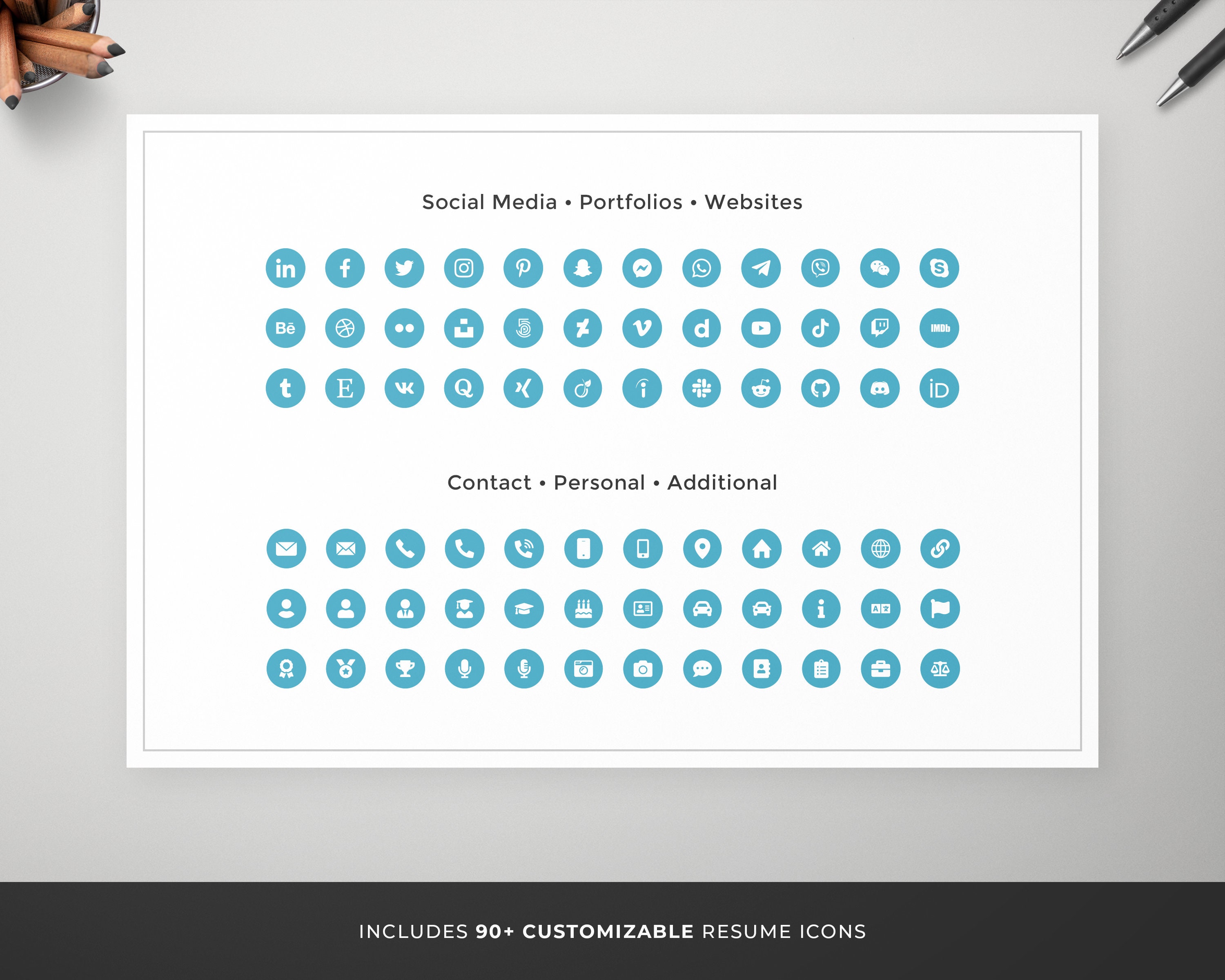 Professional 1, 2 Page Resume Template With Cover Letter and References ...