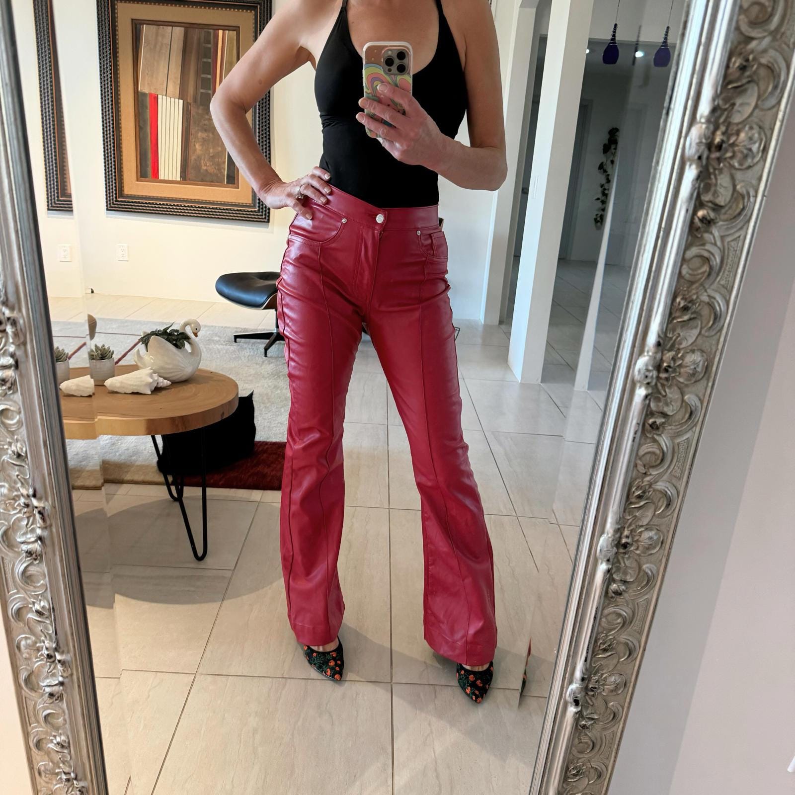 Vintage Faux Leather Pants - Etsy Vintage Faux Leather Pants - Etsy