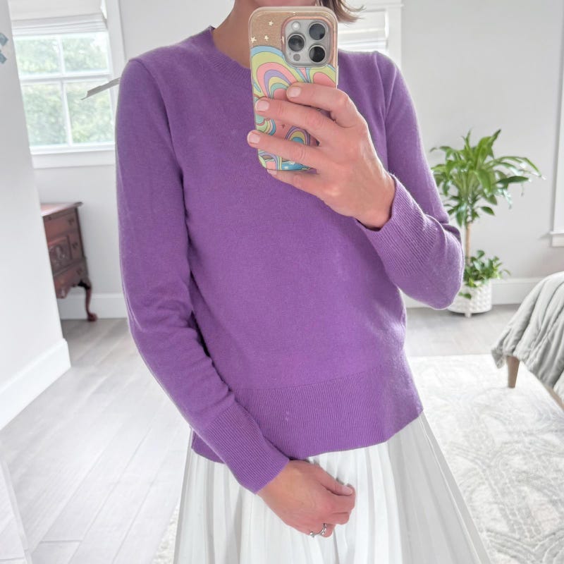 Light Purple Sweater - Etsy