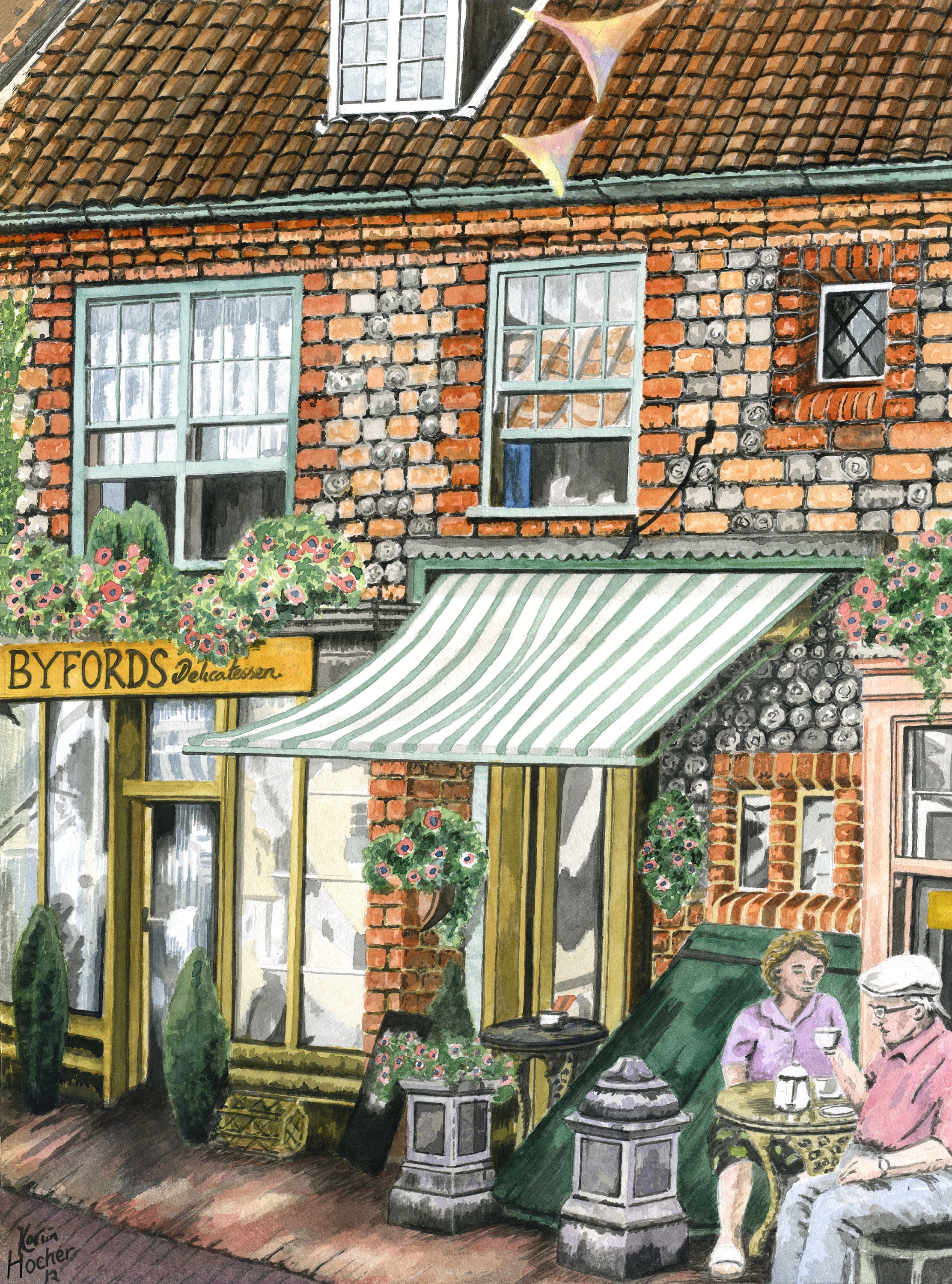 Byfords Cafe, Norfolk - Holt - Quality Personalised Greeting Cards of ...