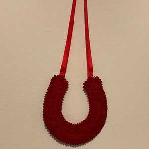 Wedding Horseshoe - Lace - Good Luck - Bride Present - Good Luck ...