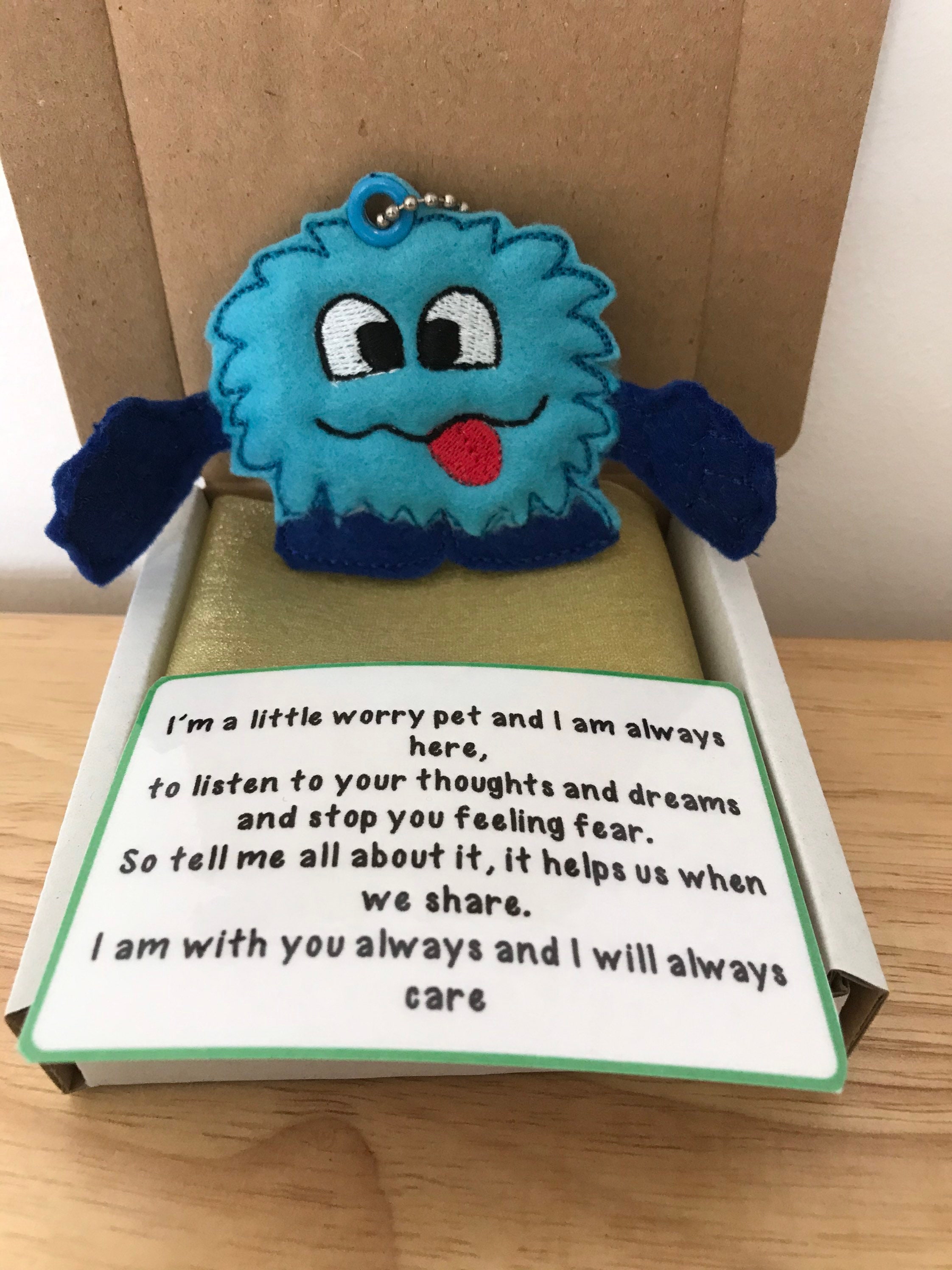 Worry Pet - Worry Monster - - Pocket Hug - Hug in a Box - Anxiety ...