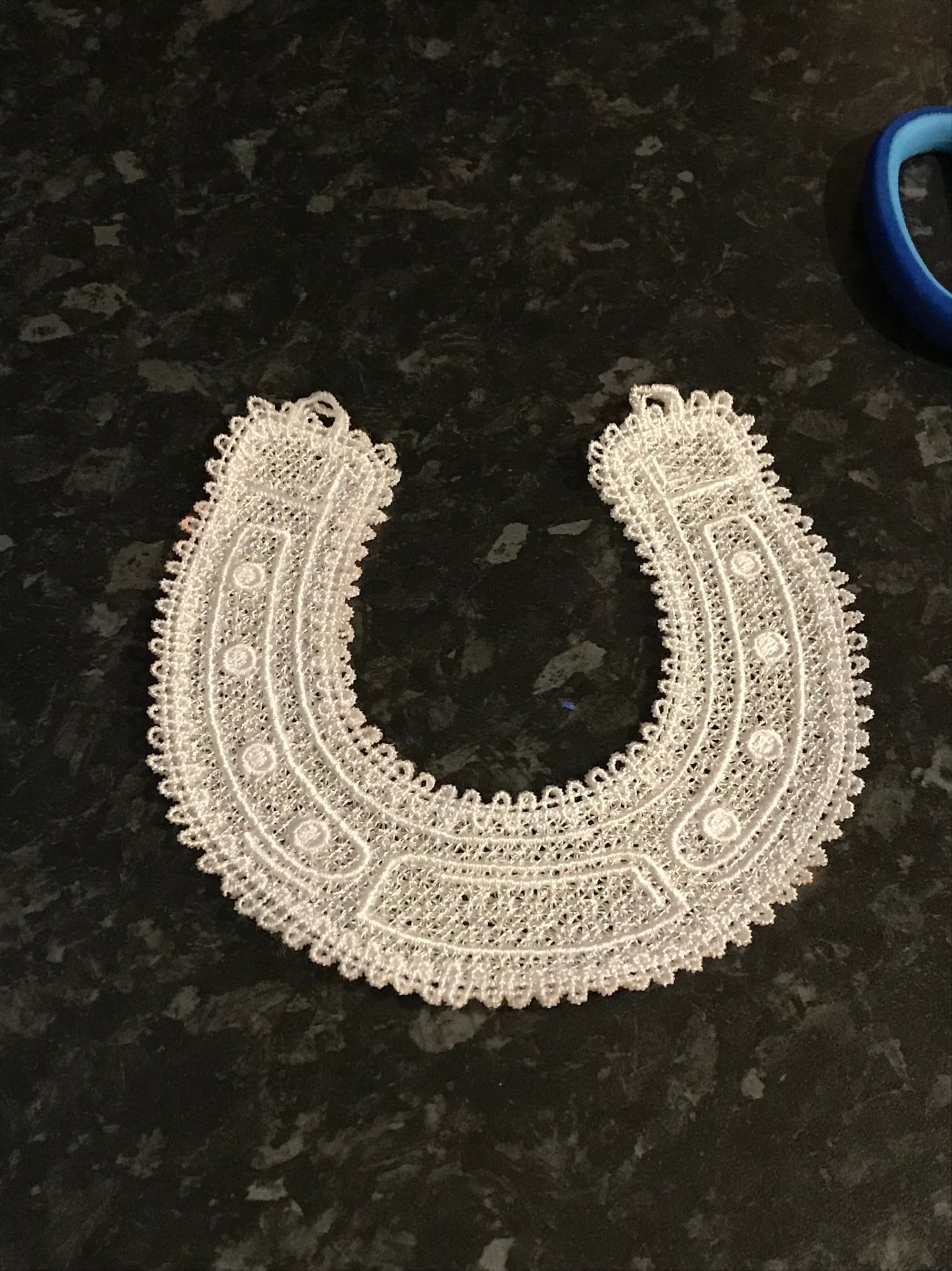 Wedding Horseshoe - Lace - Good Luck - Bride Present - Good Luck ...