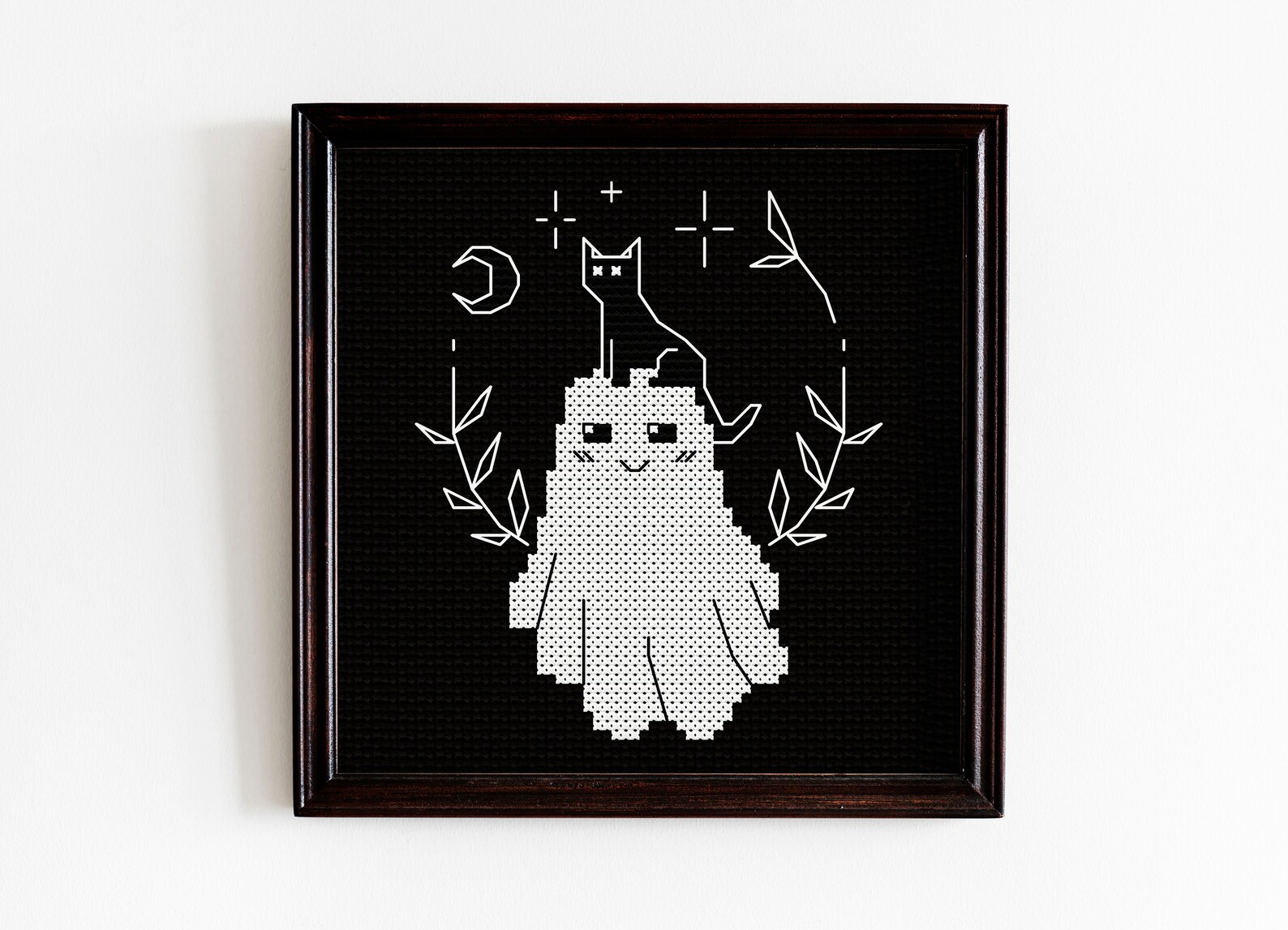 Gothic Cross Stitch Pattern Ghost Cross Stitch Modern Cross Stitch ...