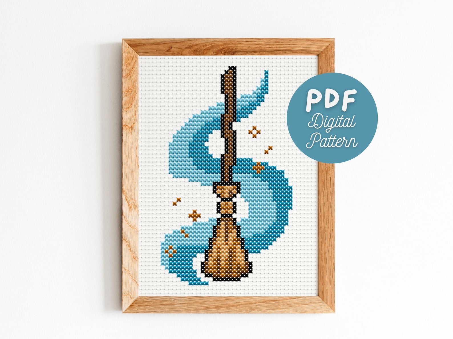 Witch Cross Stitch Pattern | Modern Cross Stitch | Magical Cross Stitch ...