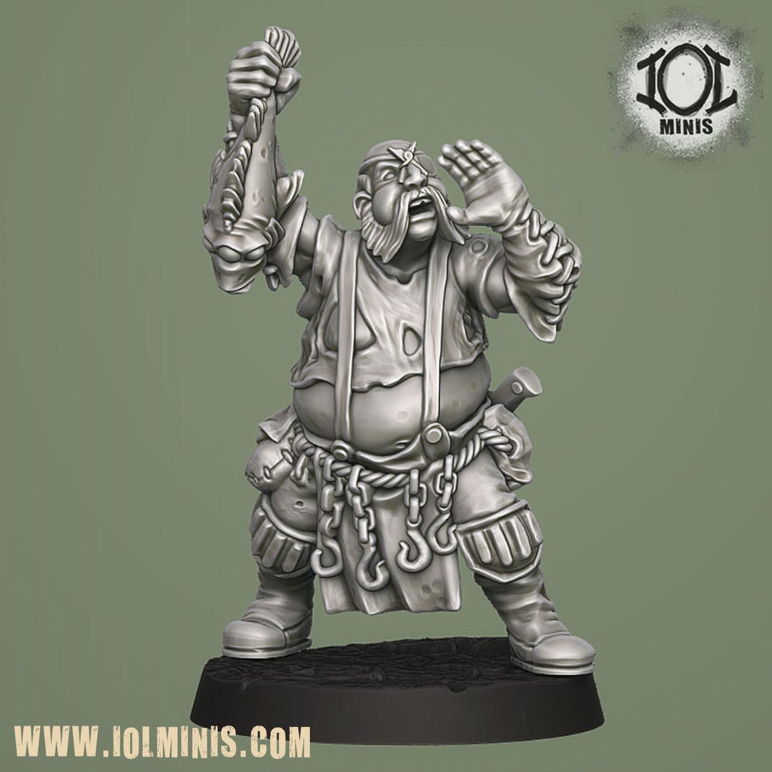 The Fishmonger: Post Apocalyptic Modular Resin Miniature ( IOL Minis ...